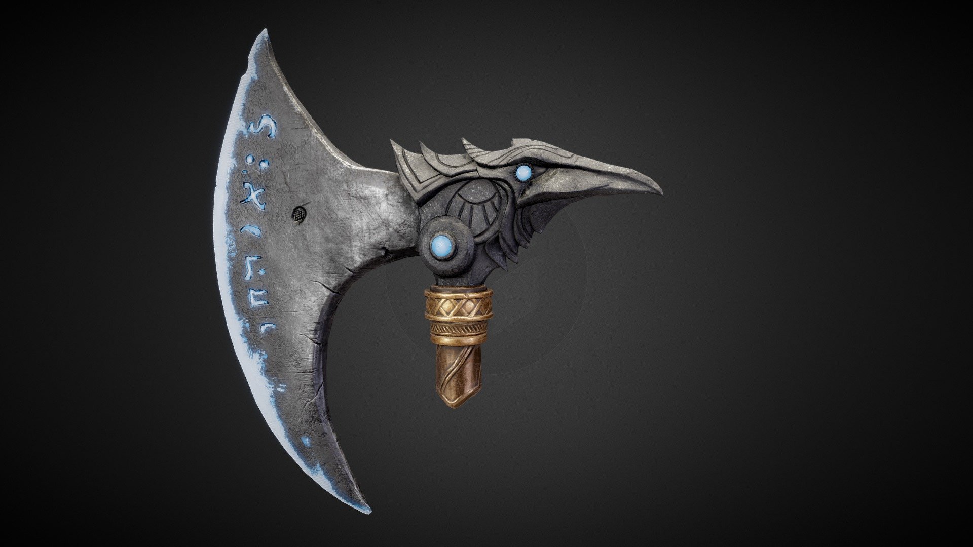 Raven Axe - 3D model by B Shubham (@bshubhamart9) [dd3cb21] - Sketchfab