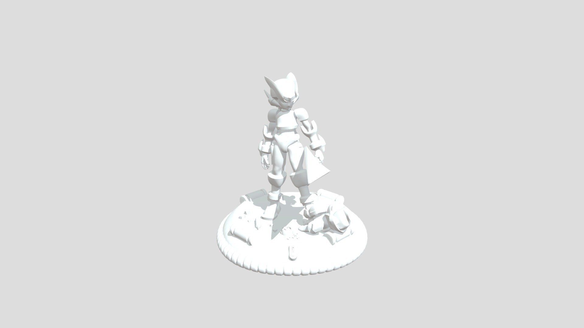 Zero from megaman Z - 3D model by William Ibañez (@williamchispa ...