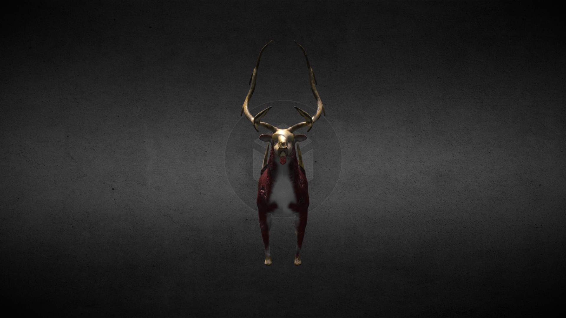 Doom Stag - 3D model by Dick van Kempen (@dickvankempen) [dd3f658 ...