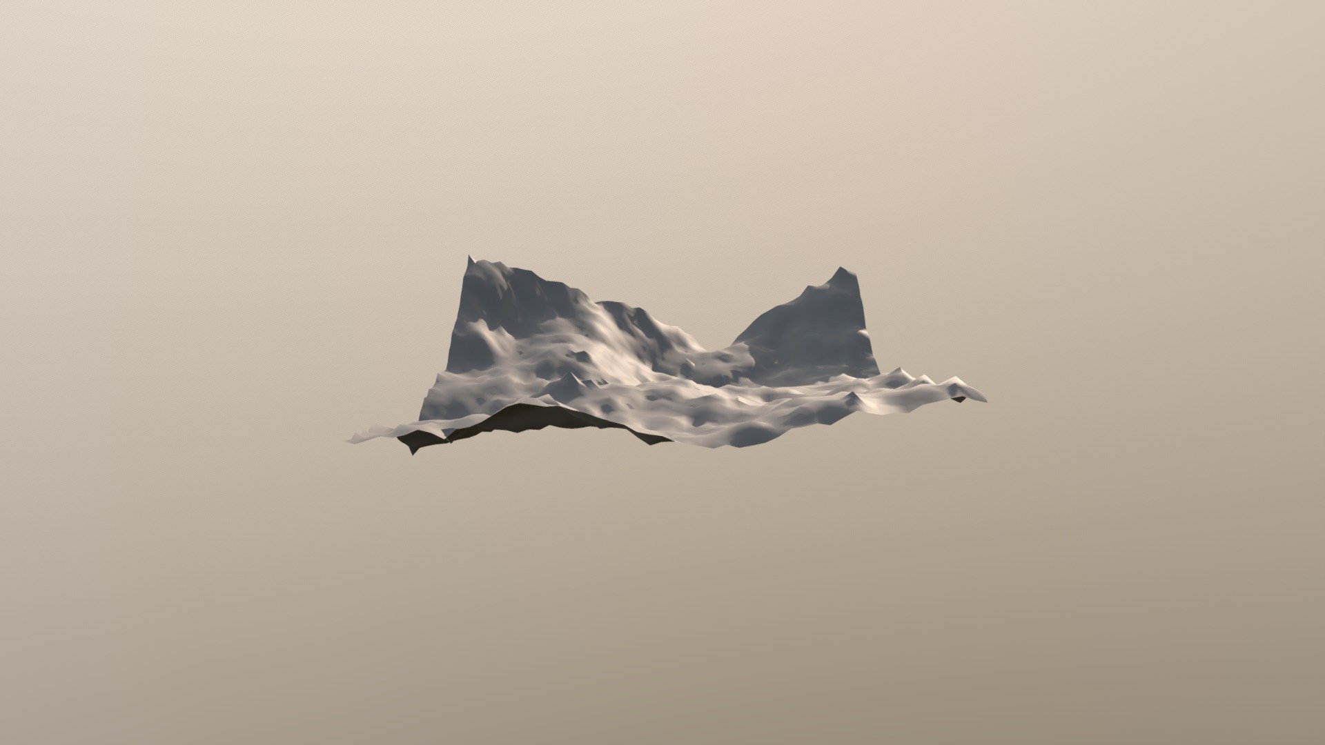 Fractal Landscape (smoothness = 1.1) - Download Free 3D model by ...