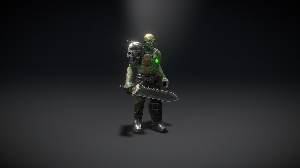 Zombie with Sword - 3D model by Hroft [dd41277] - Sketchfab