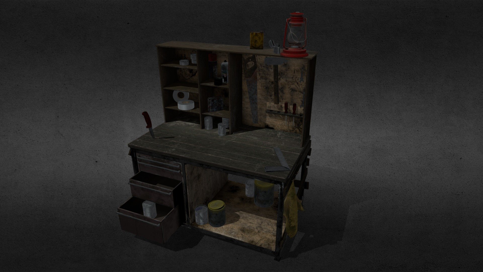 Workbench and tools - 3D model by milldreadful [dd41bad] - Sketchfab