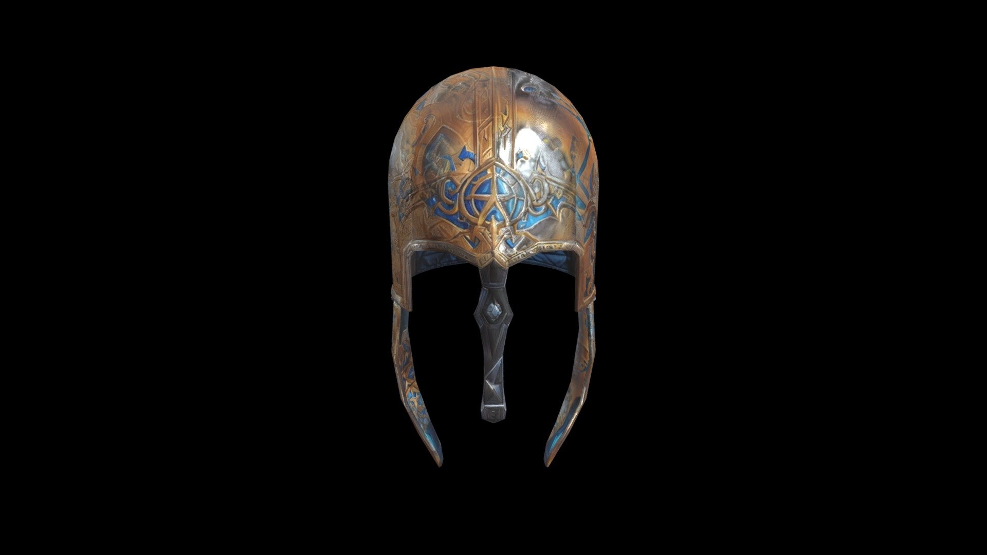 Meshy Helmet Fantasy Thunderbolt Helm - Download Free 3D model by ...