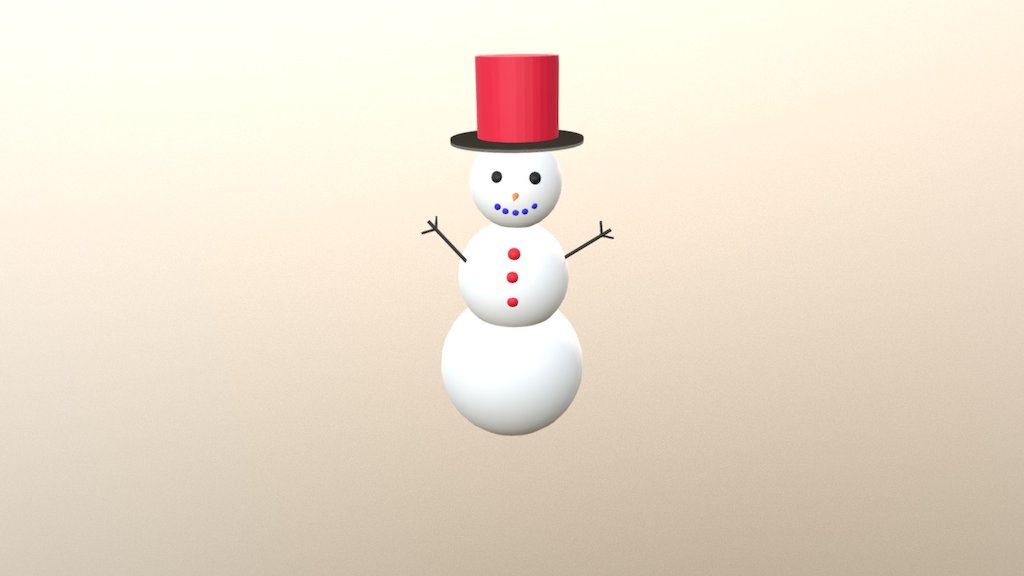 Snow Man - 3D model by saud5zamzami [dd43293] - Sketchfab