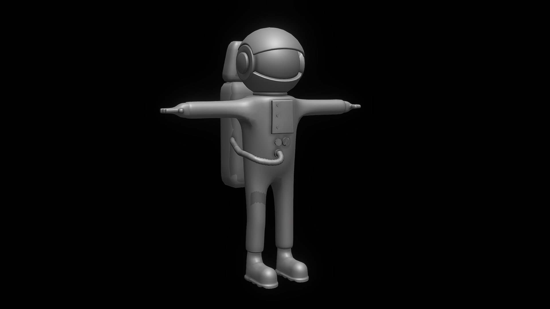 Mid Poly Stylized Astronaut - 3D model by aMARe (@malafe21) [dd44fd5 ...