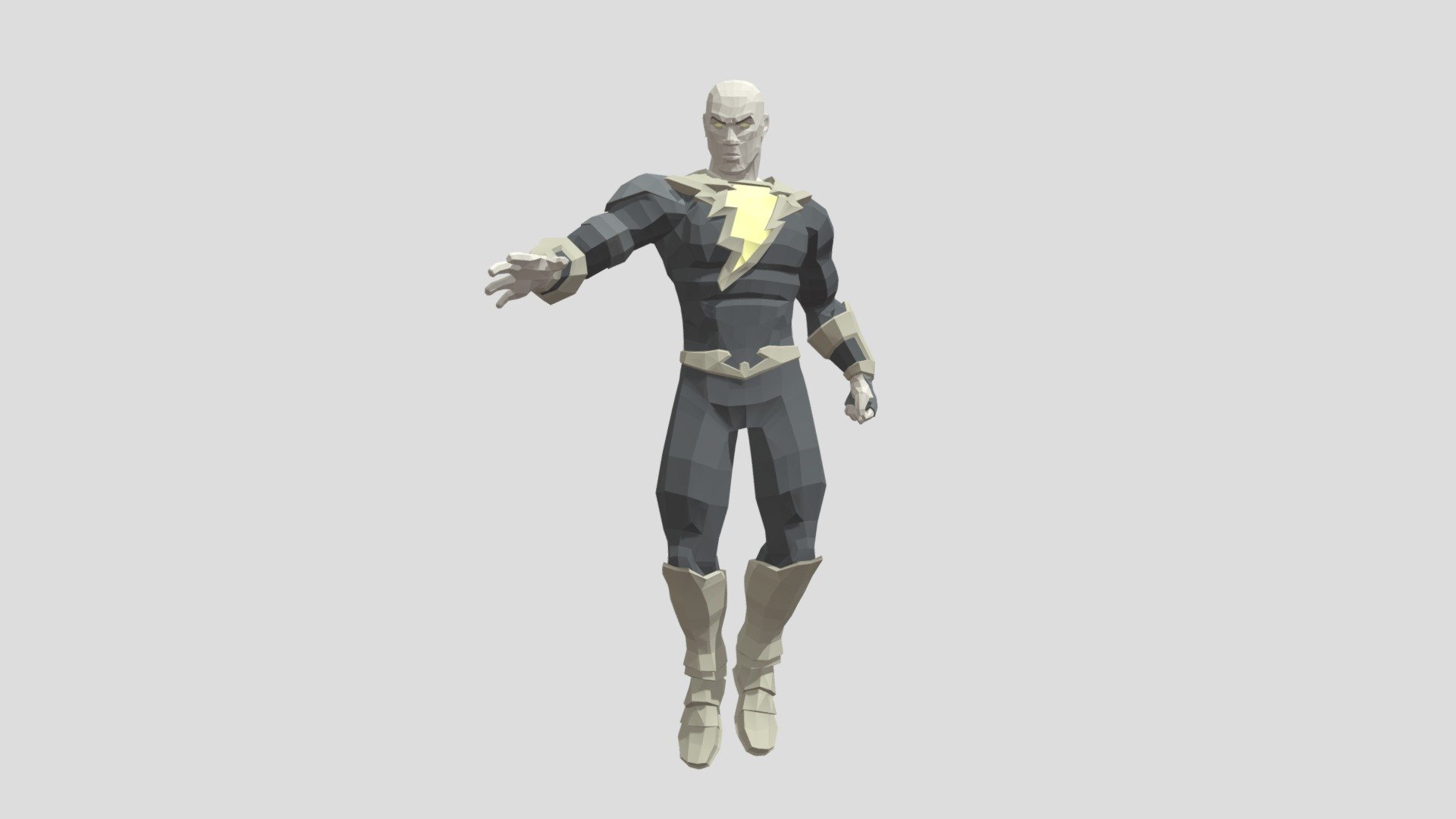 Black Adam (Dwayne Johnson - Rigged) - Download Free 3D model by ...