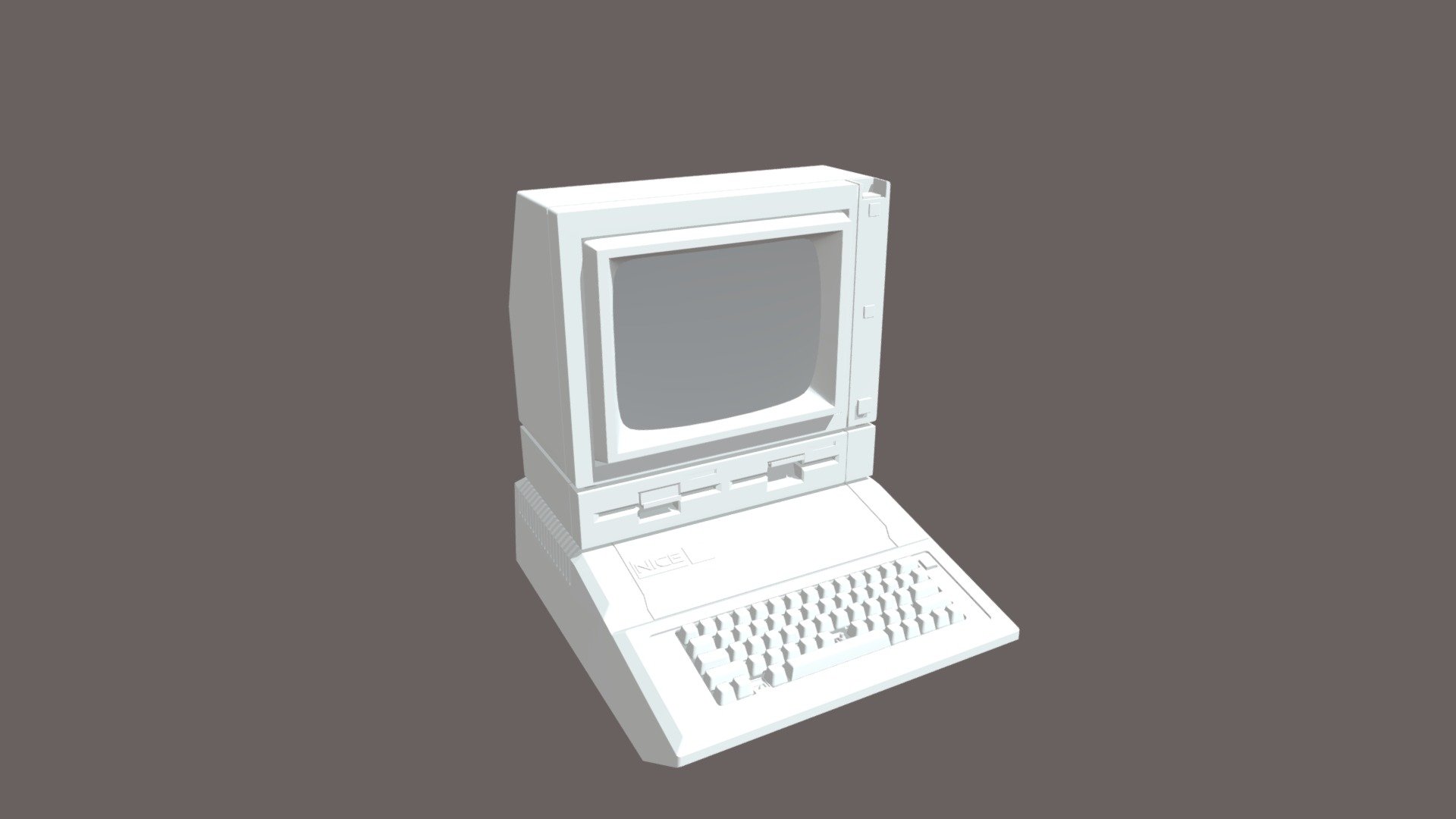 Apple iie hard surface model - 3D model by Noah Siddoway (@tacolord420 ...