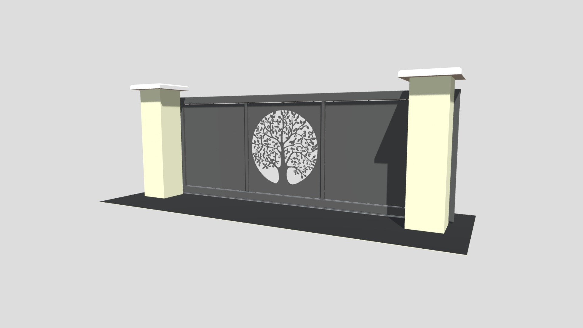 Portail coulissant Arbre de vie - 3D model by Designdenfer (@Eric.C ...