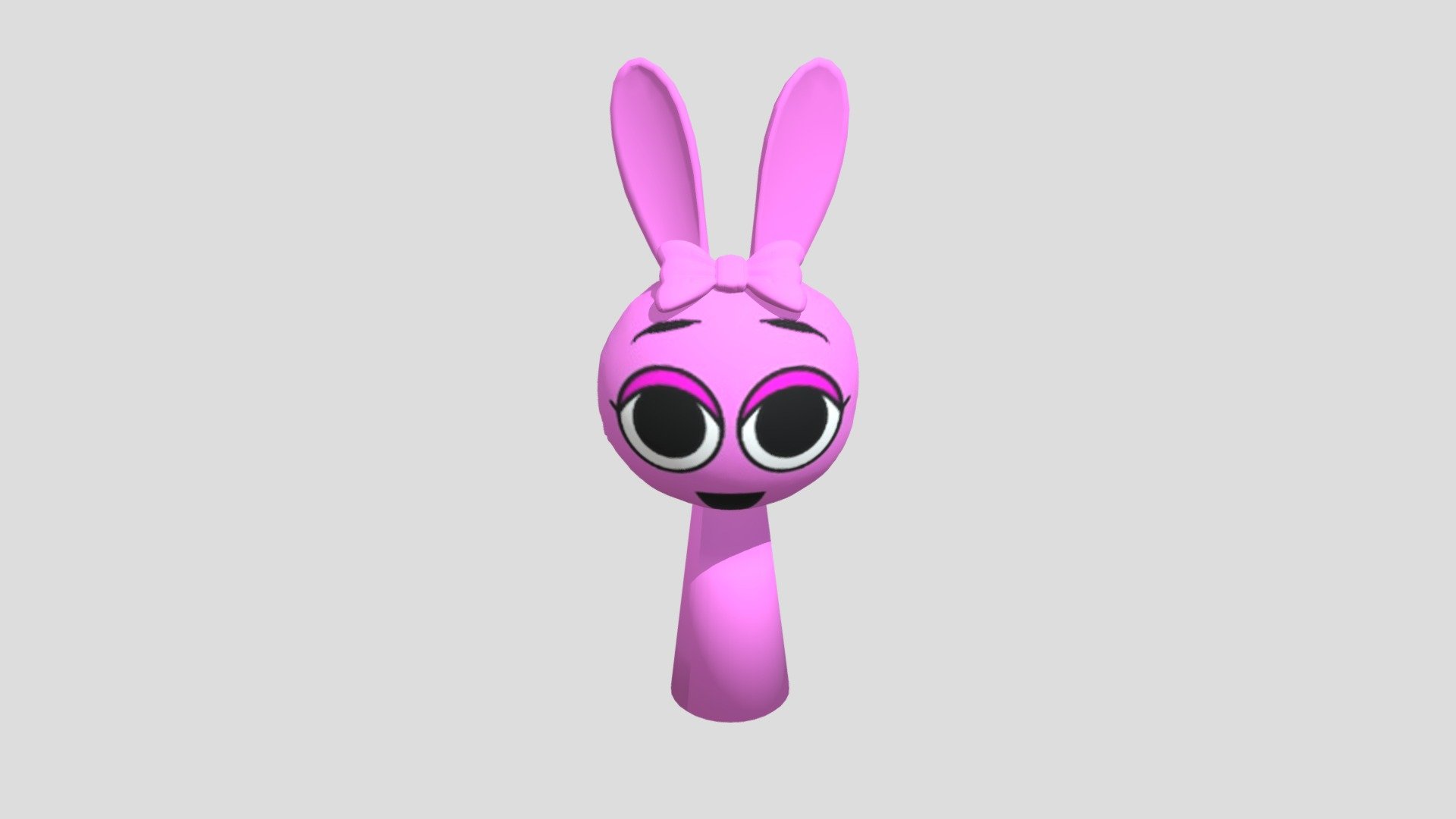 Sprunki- Pink_BB - 3D model by Alfazz [dd4e007] - Sketchfab