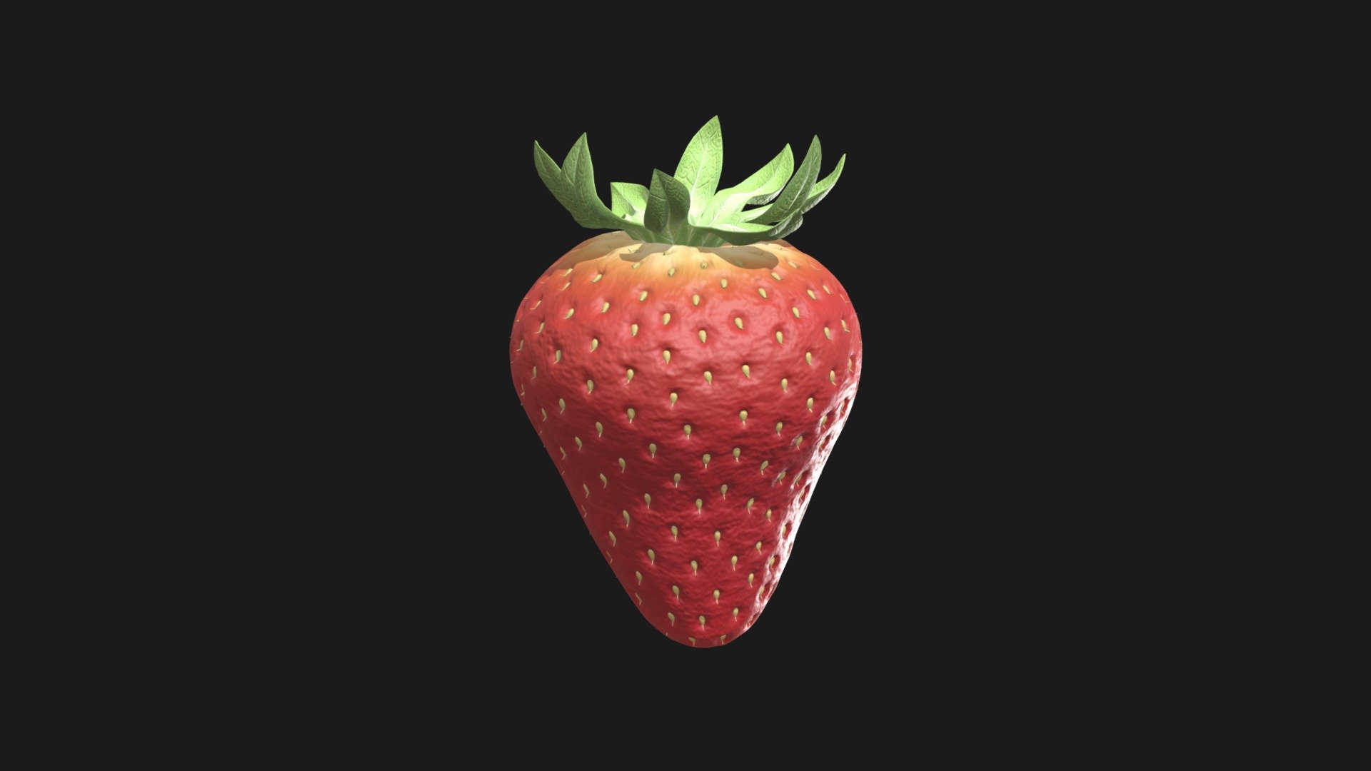 Realistic Strawberry 3D Model - Download Free 3D model by AhRabbi ...