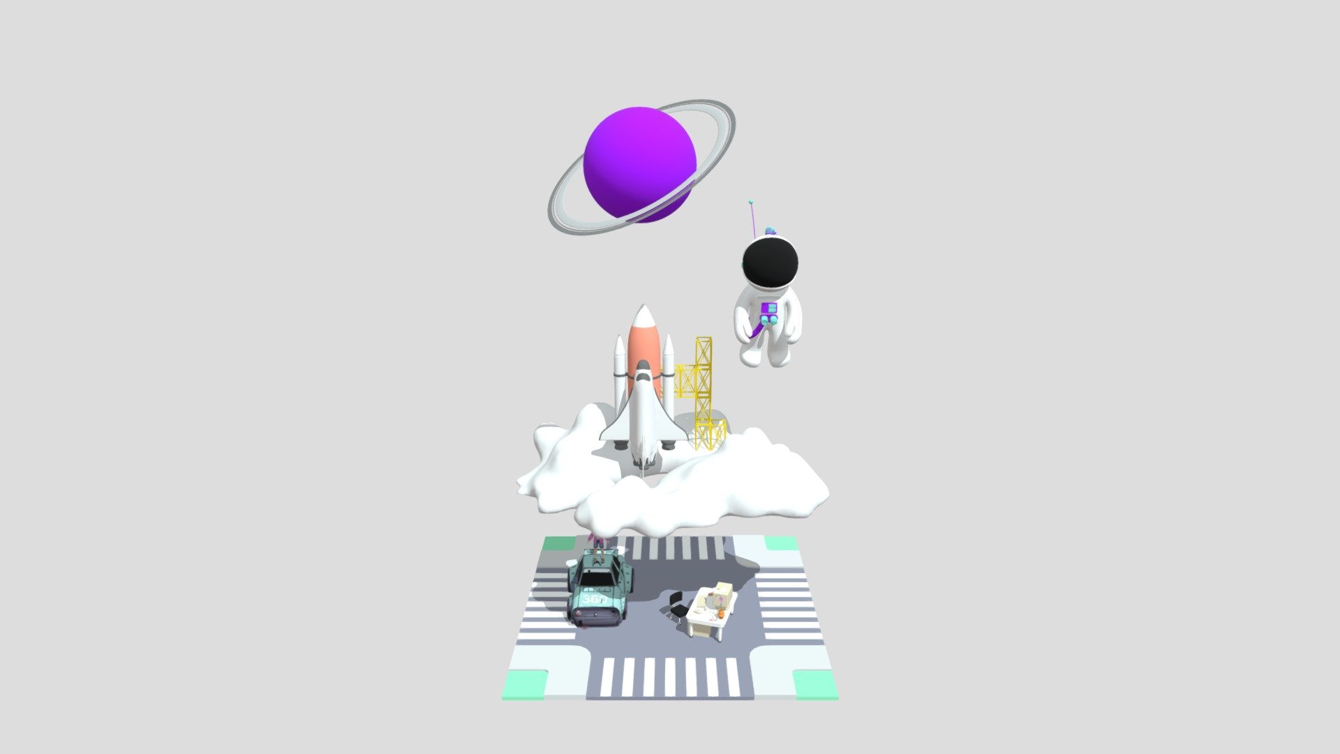 Metaverse - 3D model by Jada Huang (@mingyuecressy) [dd516ba] - Sketchfab