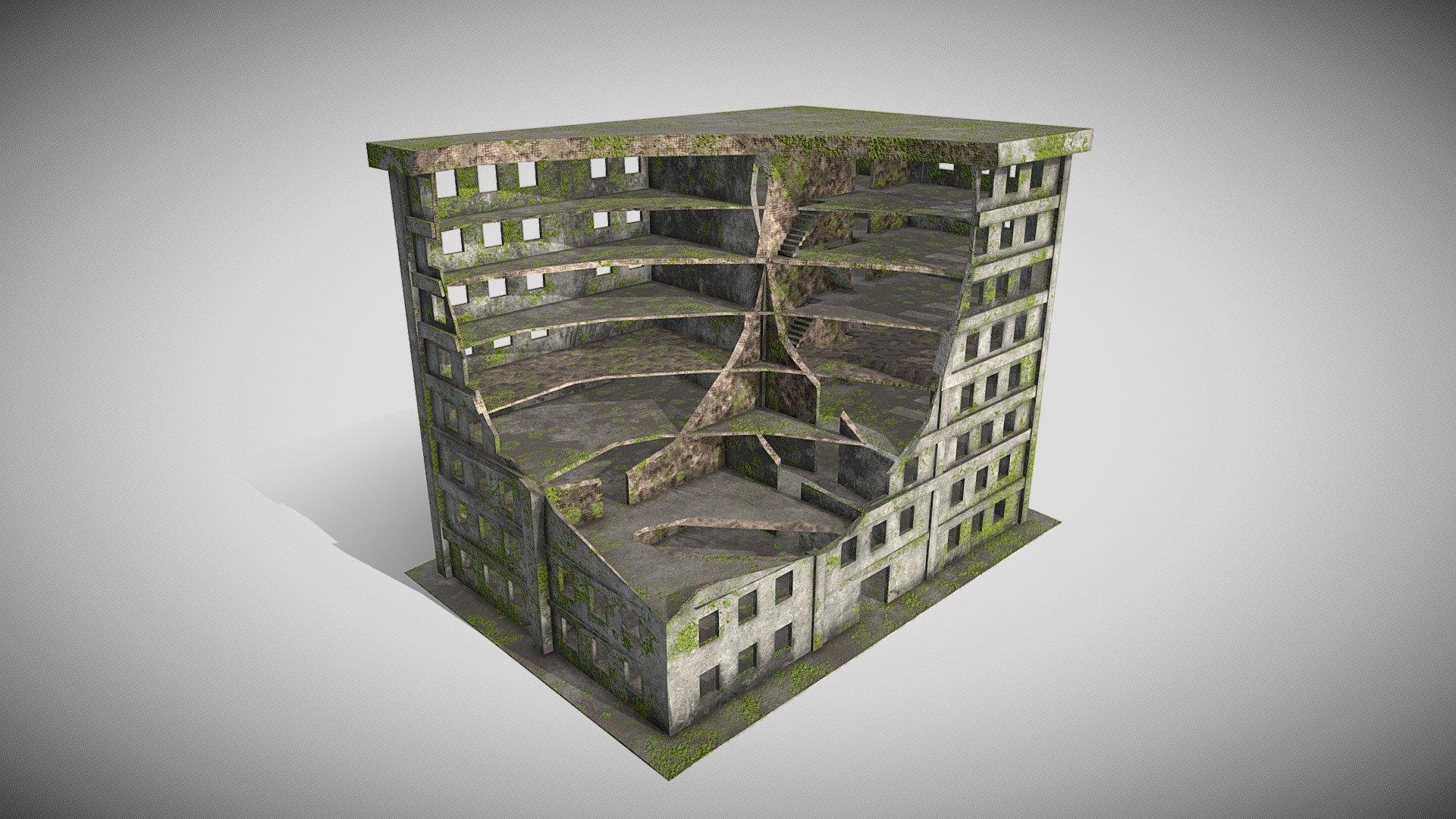Broken_ Skyscraper - Buy Royalty Free 3D model by Thunder (@thunderpwn ...