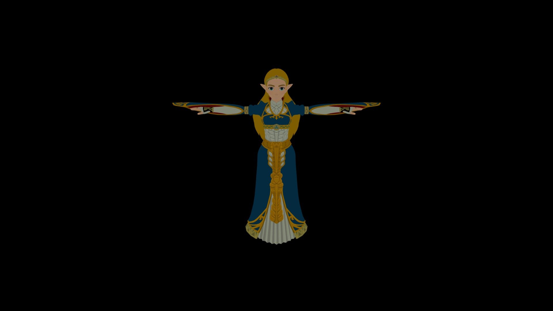 TLOZ_BOTW Princess Zelda - Download Free 3D model by Diddy_Blud_117 ...