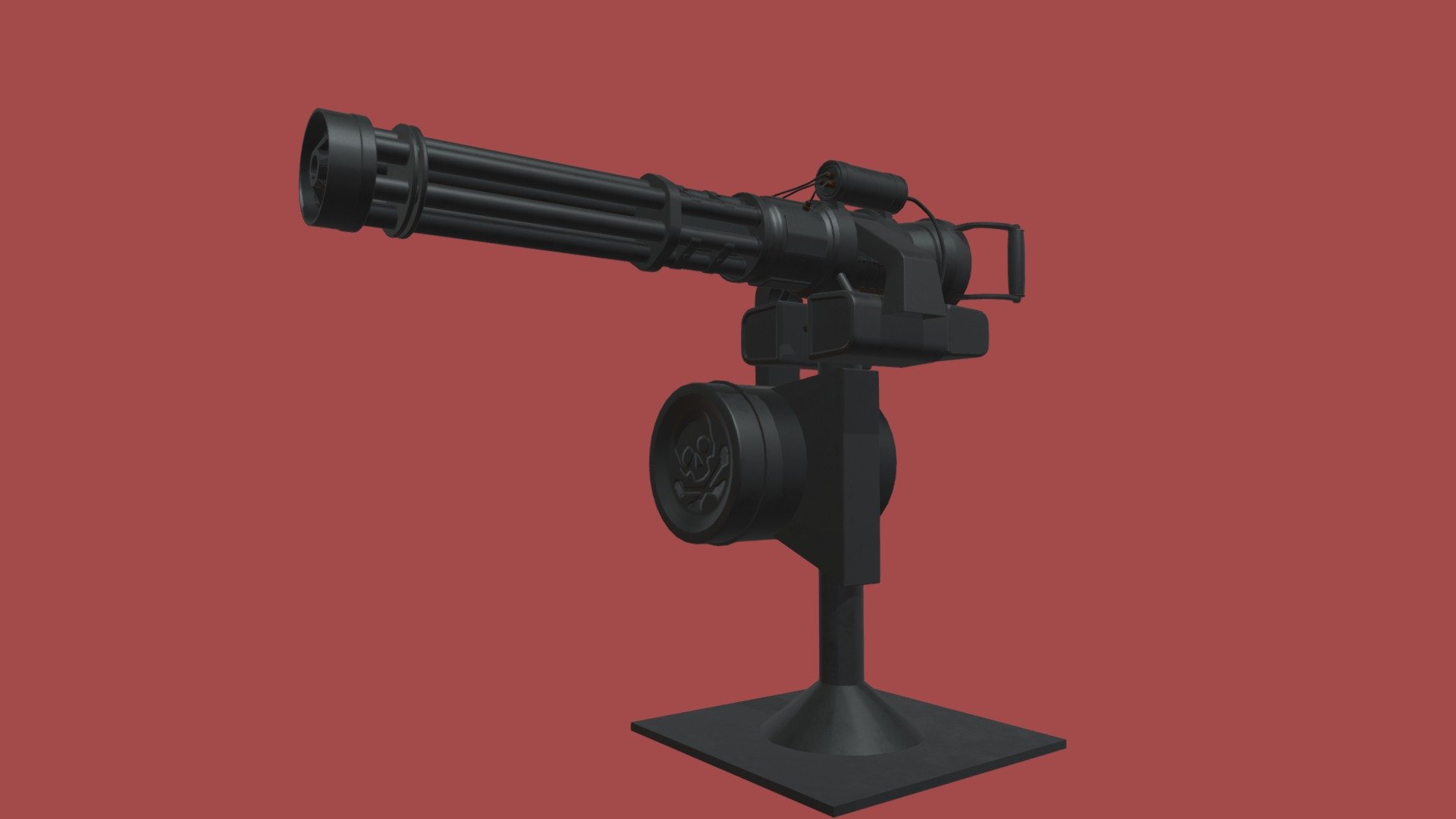 Gatling gun - 3D model by blendsterlicious [dd545d5] - Sketchfab