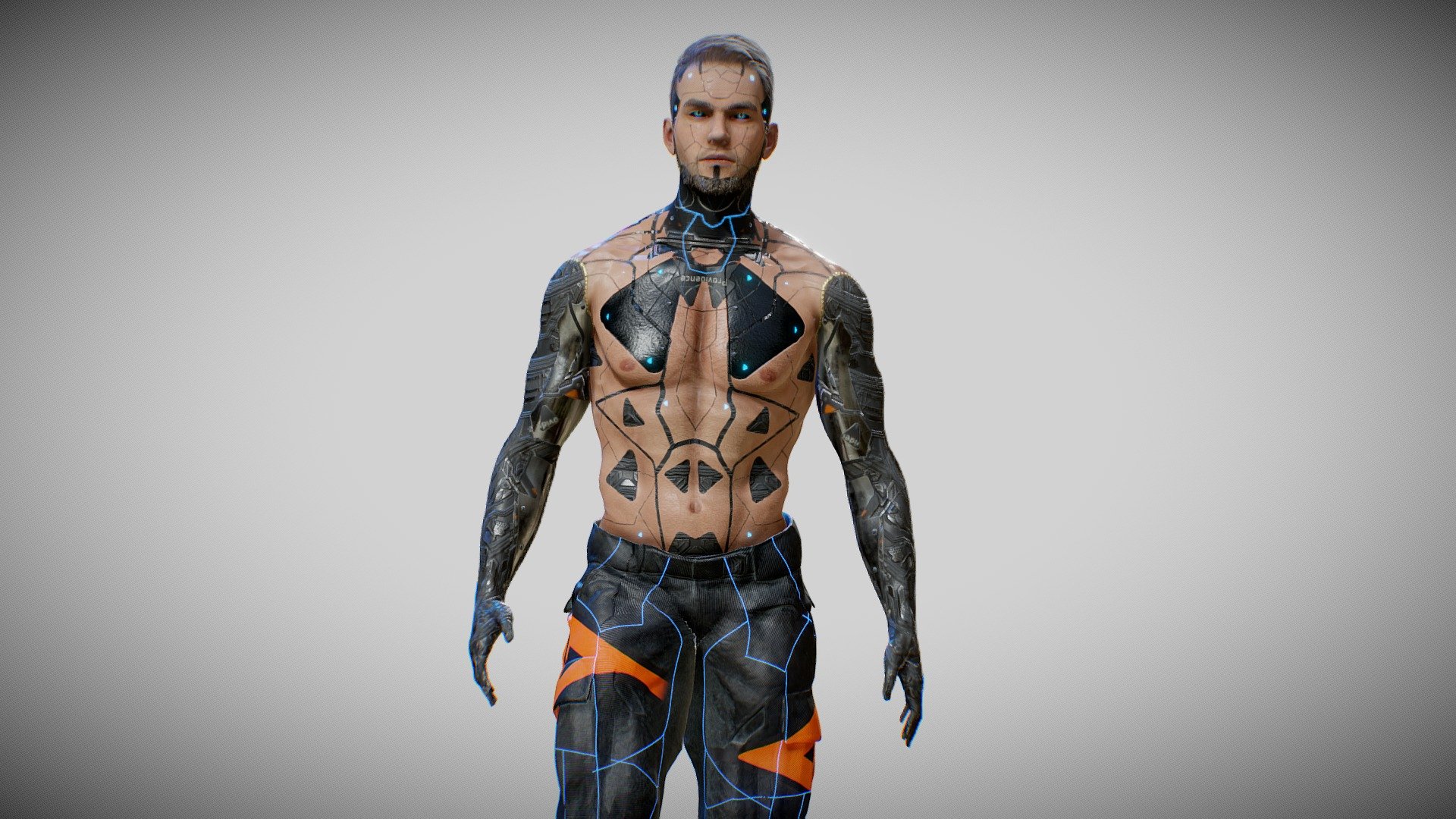 Cyberpunk Character X 78 By Oscar Creativo Buy Royalty Free 3d Model By Oscar Creativo Oscar