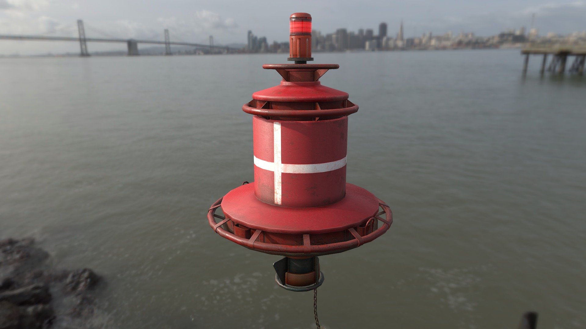 Buoy River Cylindrical (can) RB-4 Type-2 - 3D model by ShipSIM [dd55419 ...