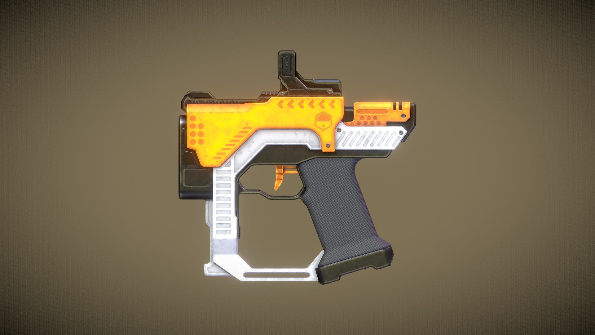 Stylized Energy Pistol - 3D model by nettelbladt [dd566b3] - Sketchfab