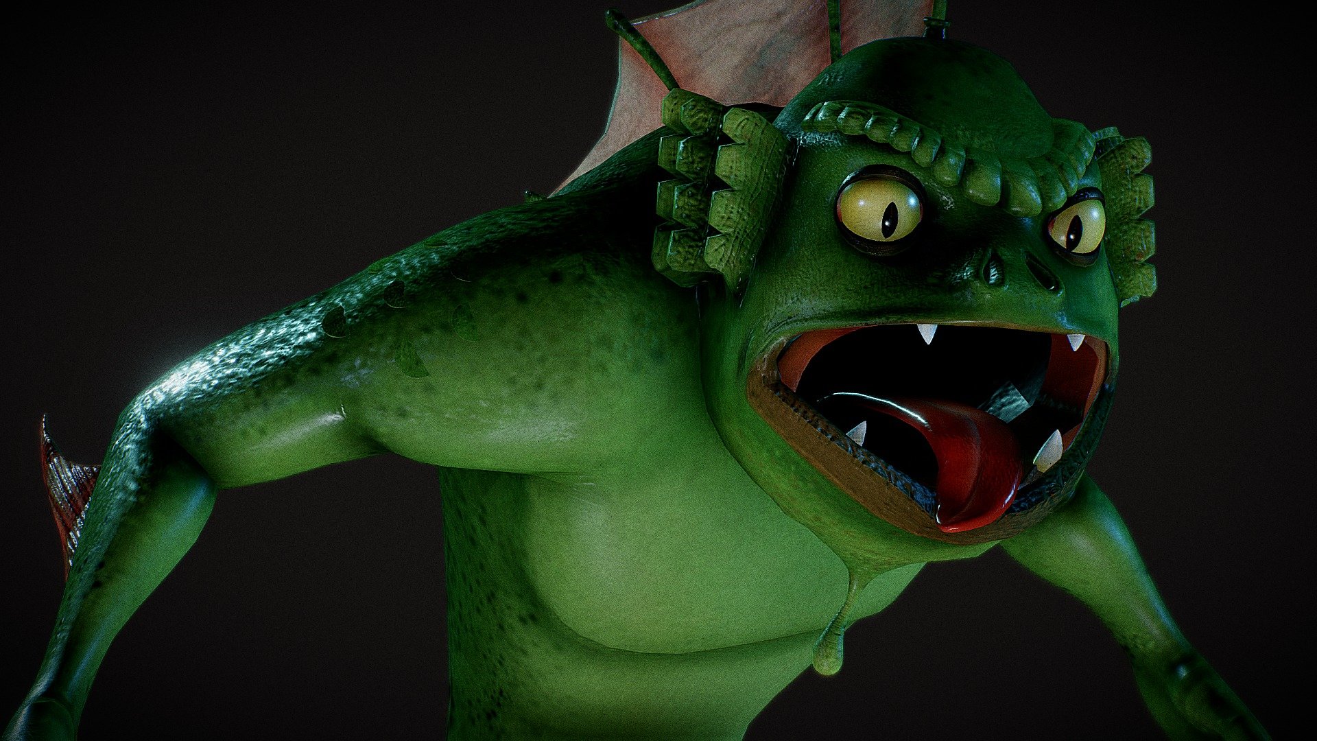 Swamp creature - 3D model by alexsansrs [dd58cfe] - Sketchfab