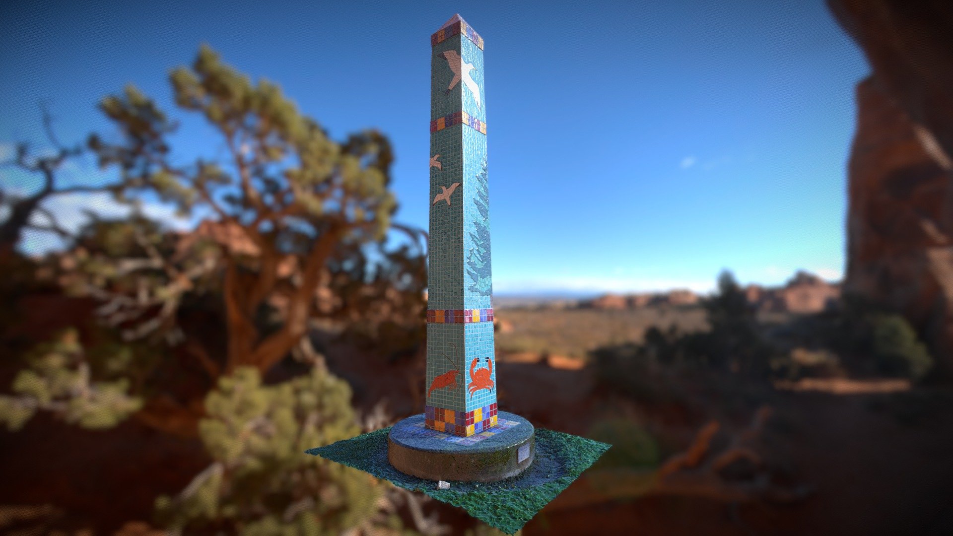 Pine Tree Obelisk in San Francisco - Buy Royalty Free 3D model by ...