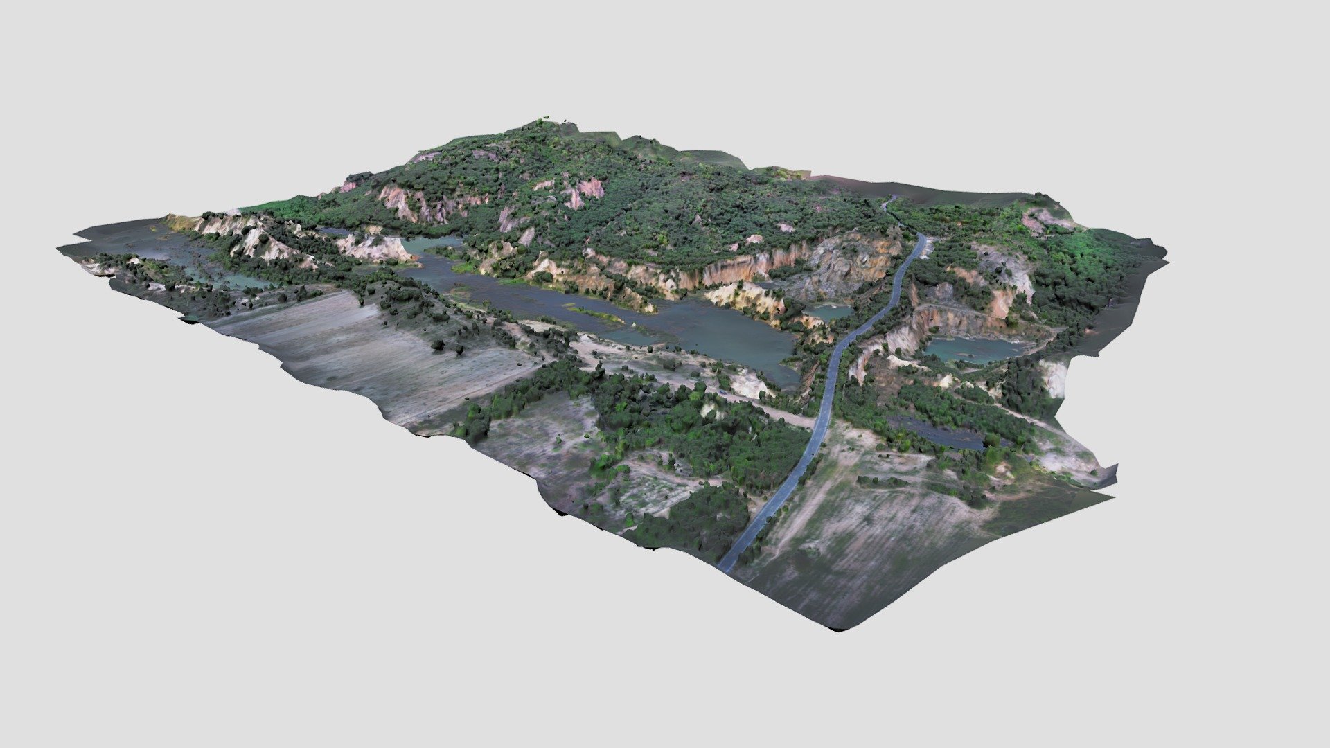Abandoned Quarry in Thailand - 3D model by Airosight [dd5a999] - Sketchfab