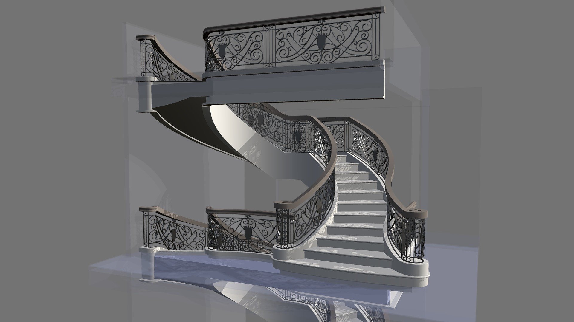 Escalier 102140 - 3D model by Hugo Boisvert (@hugob) [dd5eb0e] - Sketchfab