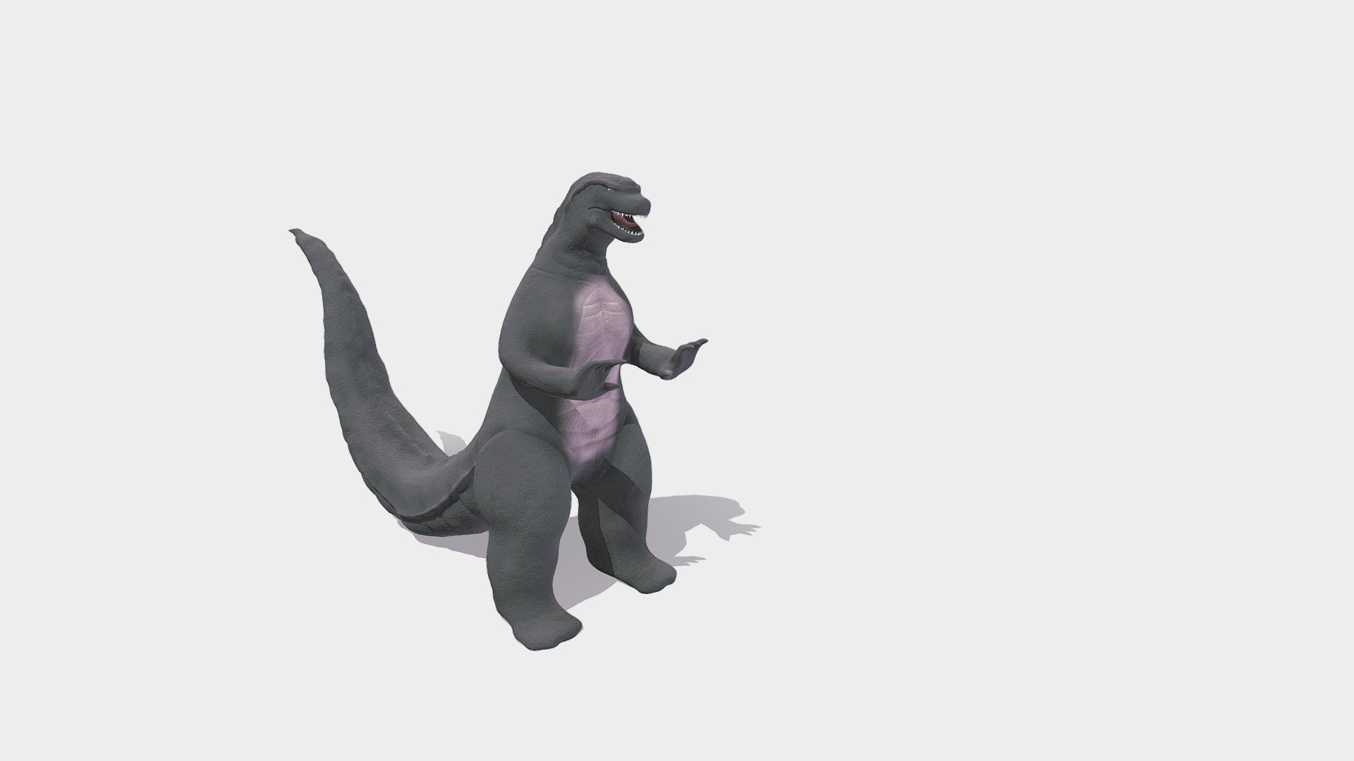 Godzilla 3D Model - Download Free 3D model by AlejandroMelero ...