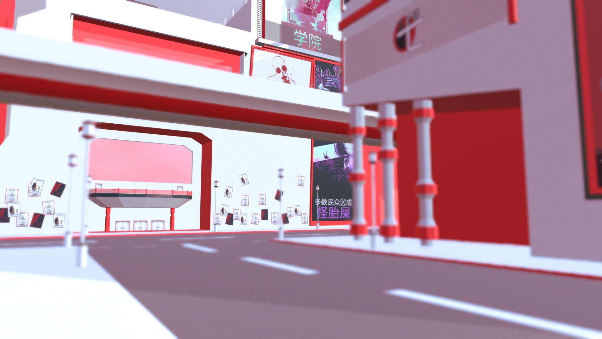 Post-Modern Cityscape Project - 3D model by Charlie Wilson (@cw198978 ...