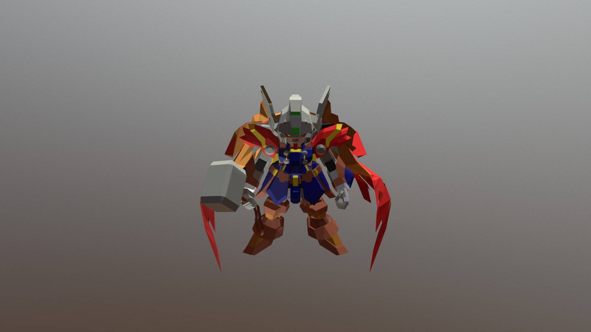 Wing Thor gundam Ver.Mo - 3D model by MOMO Club (@momoclub) [dd6658d ...