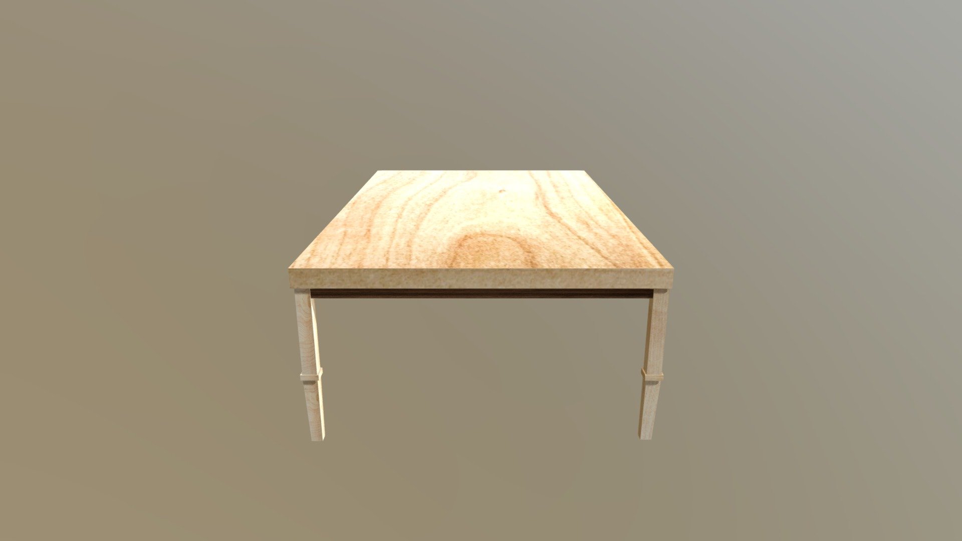 Wooden Dining Table - 3D model by eduardgoody [dd6727b] - Sketchfab