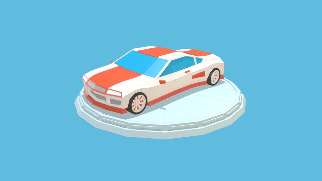 Low poly Sport Car - 3D model by Big Balls Studio (@bigballsst ...