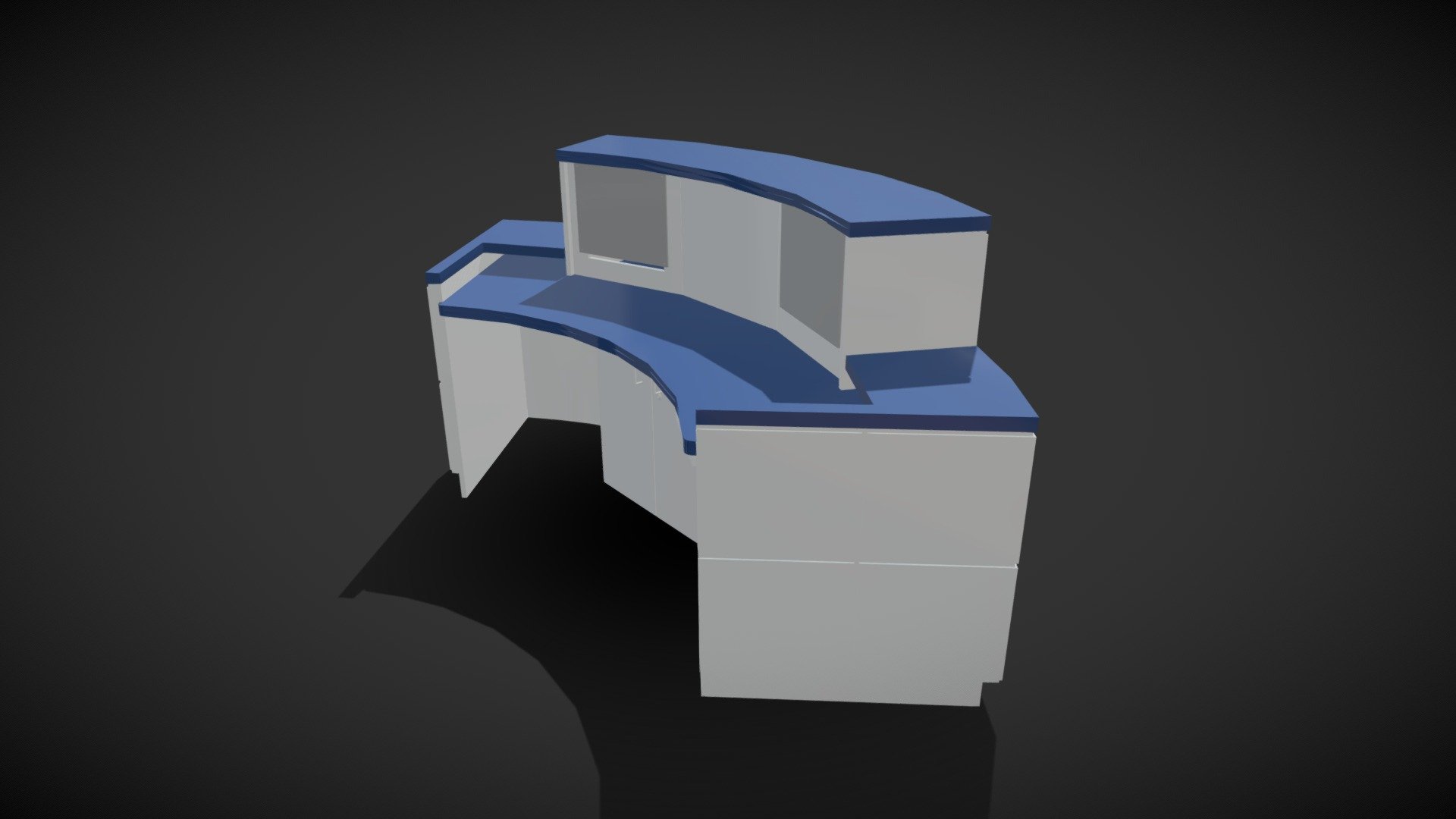 SecurityDesk - 3D model by microvellum [dd693e7] - Sketchfab