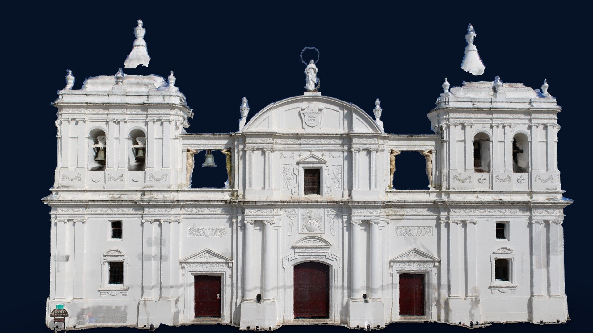 Frontispicio de Catedral de León, Nicaragua - 3D model by alicia ...