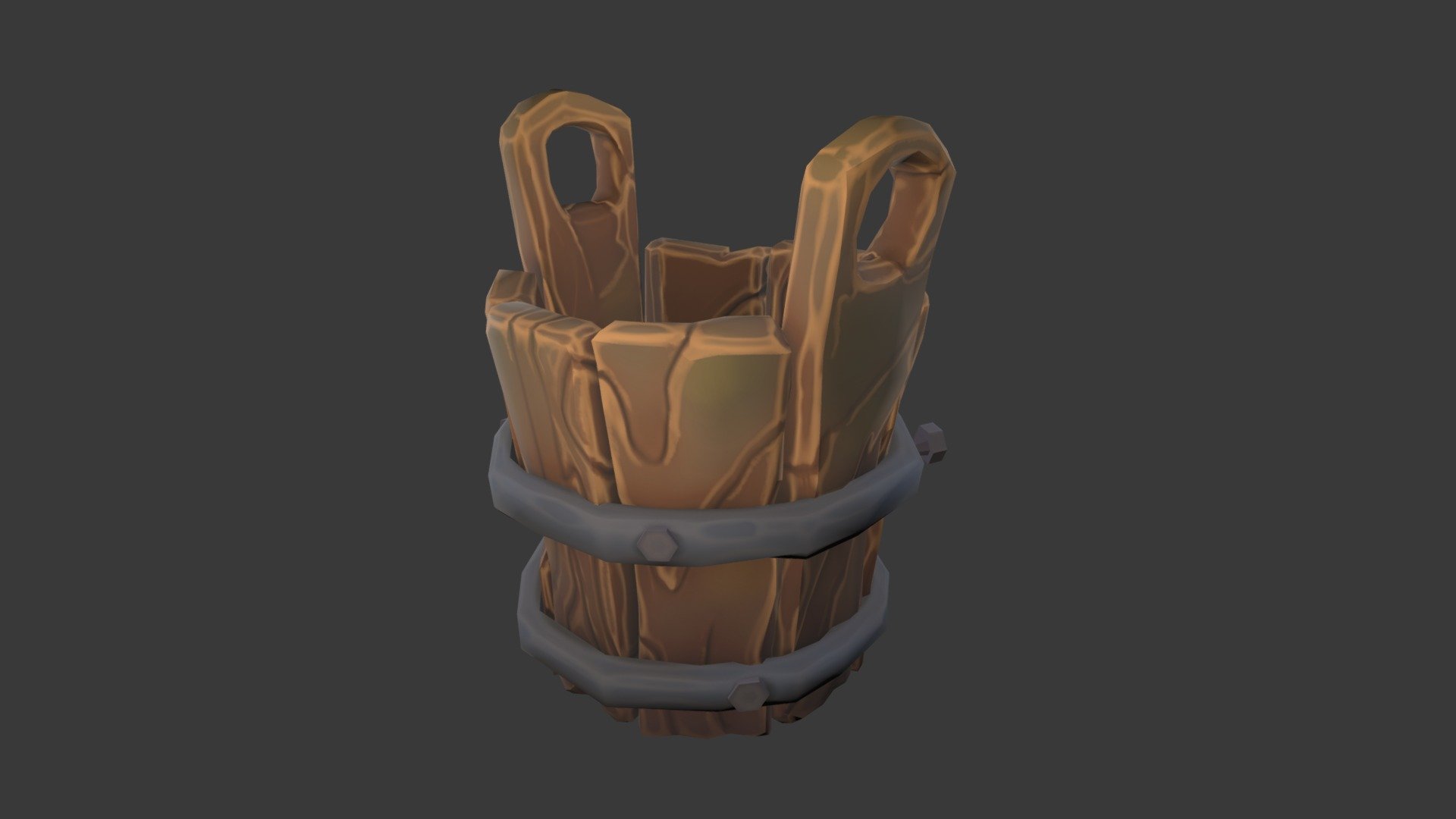 Stylized fantasy bucket - 3D model by Ivan (@dominowka04) [dd6e3bc ...