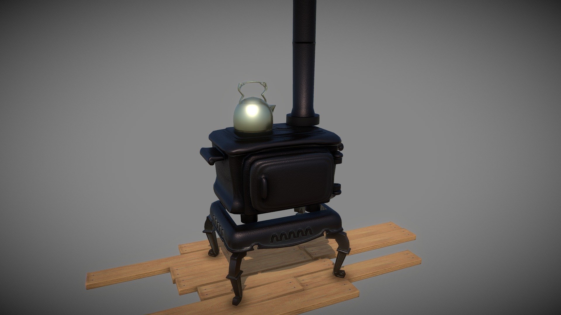LOW POLY - Fictional Antique Stove Oven Prop - 3D model by pongstah ...