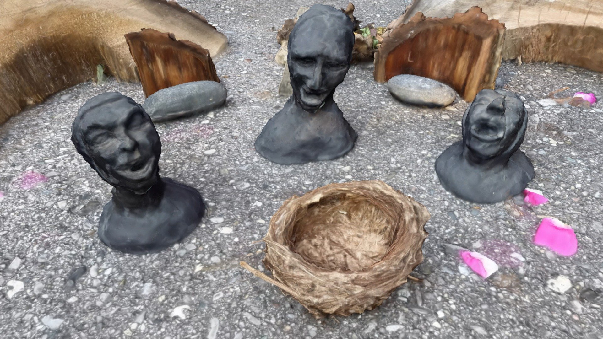 3 cosmic beings and a nest - Download Free 3D model by mcfadden ...
