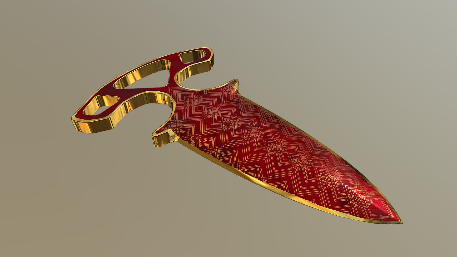 Shadow Daggers | Golden BloX (RED) - 3D model by vdhun94 [dd74b21 ...