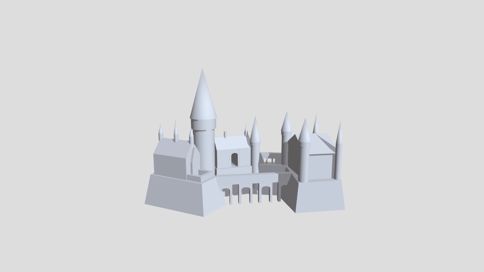 hogwarts - Download Free 3D model by conbob68 [dd75523] - Sketchfab