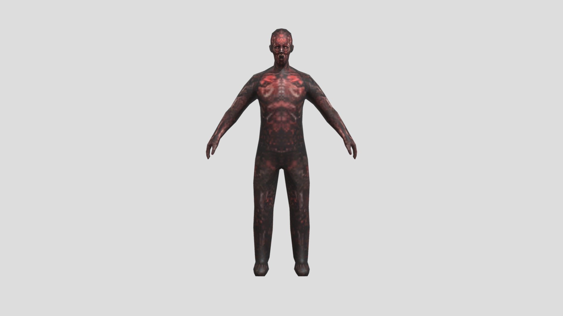 Dead frontier Egghead male burnt_2 - Download Free 3D model by ...