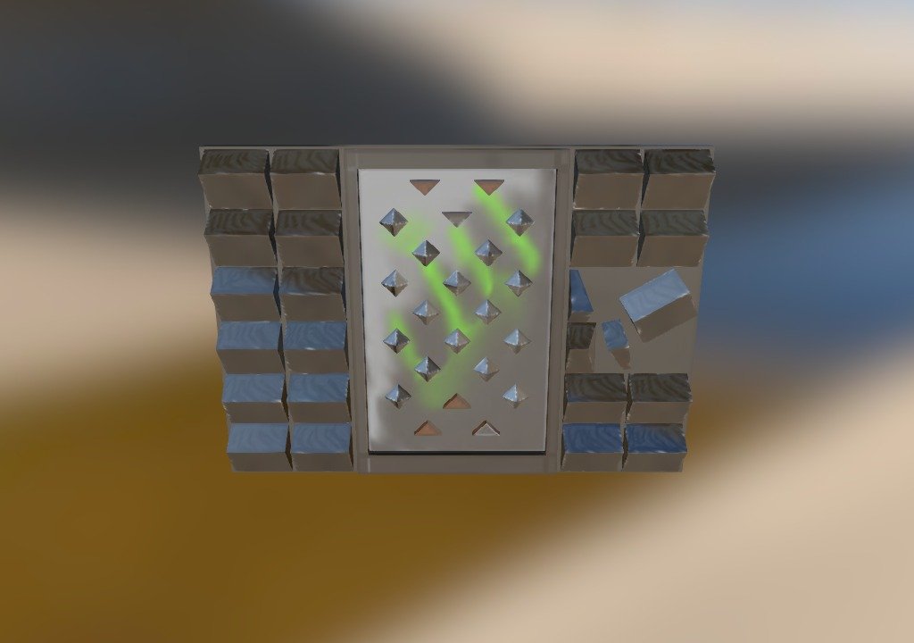 Modular Wall Piece /w Vents - 3D model by tobywallace [dd7a382] - Sketchfab