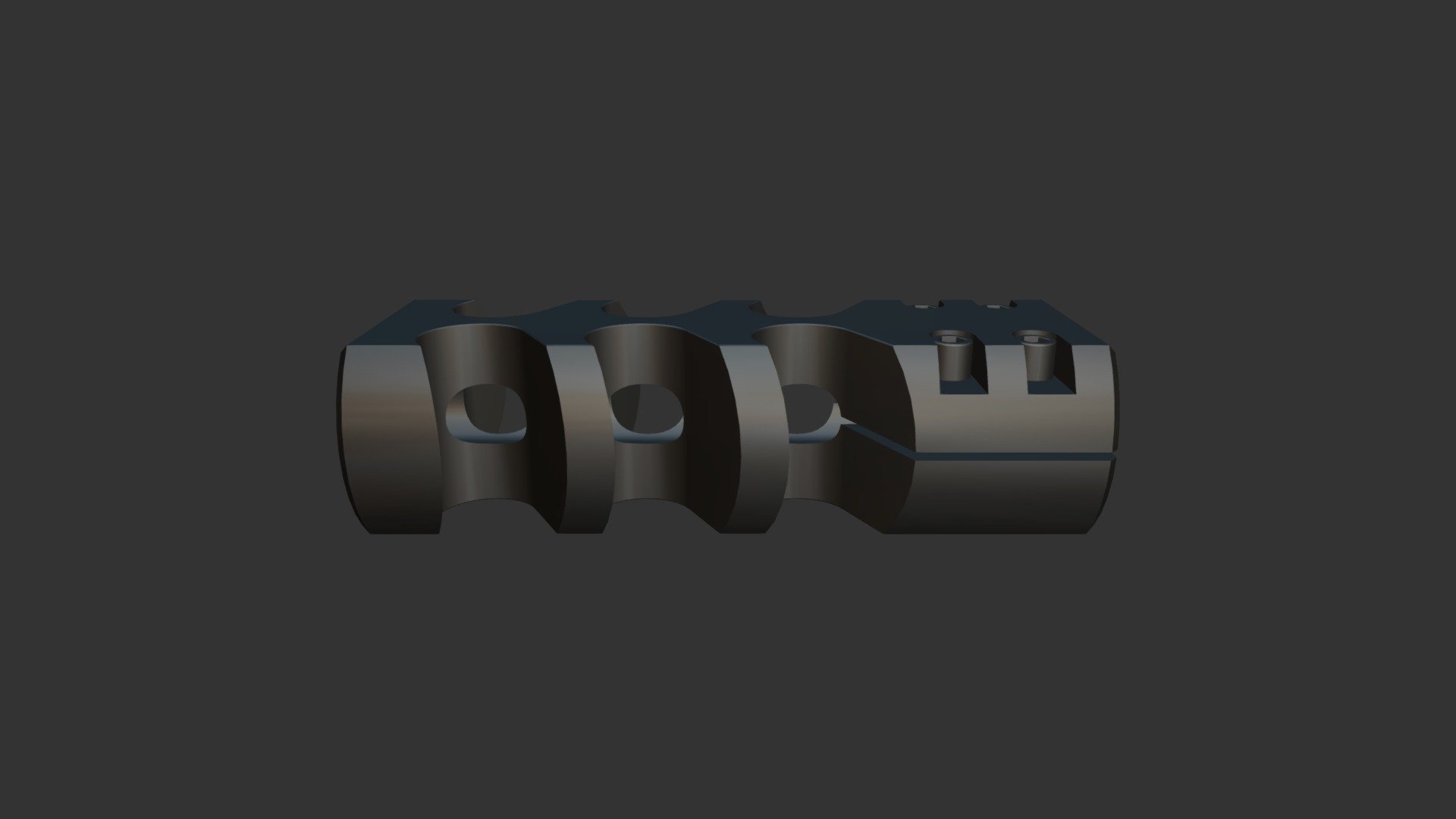 Muzzle brake - 3D model by bishop19 [dd7aa9e] - Sketchfab