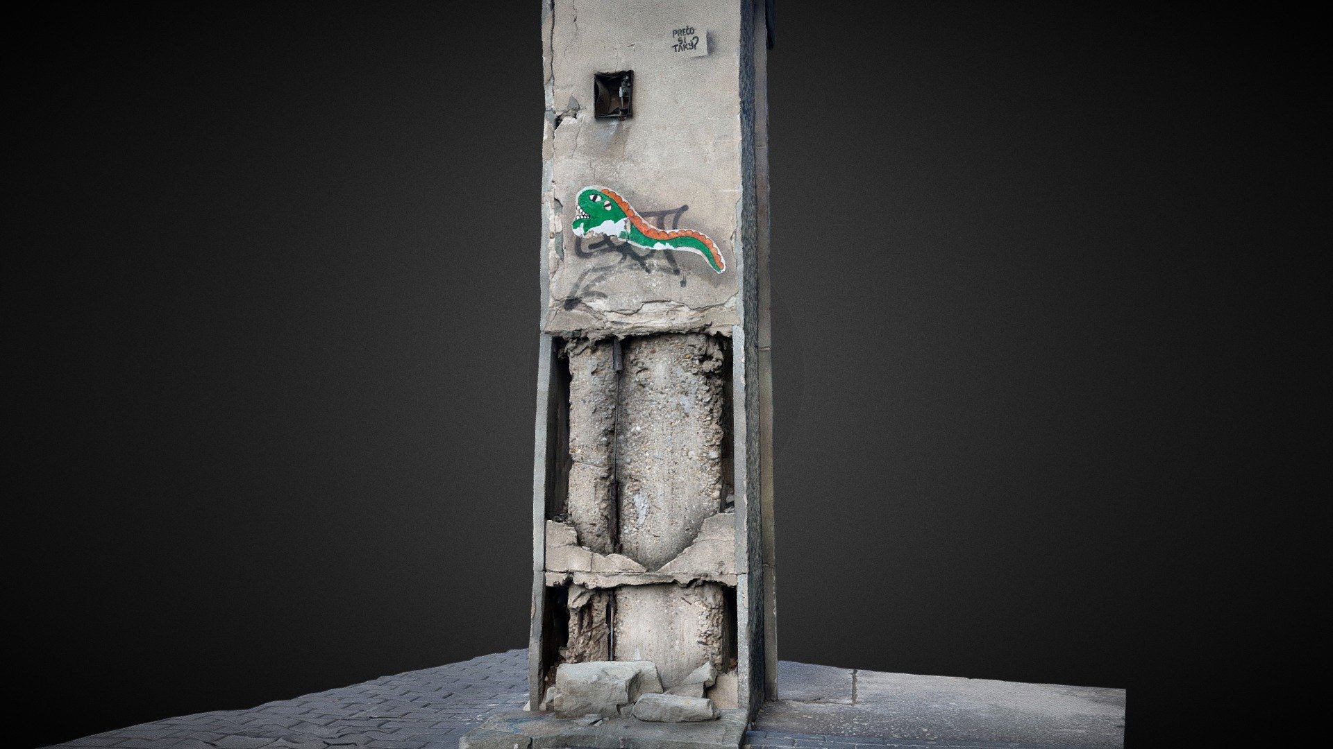 Destroyed concrete pillar soviet 🇸🇰 - Download Free 3D model by David ...