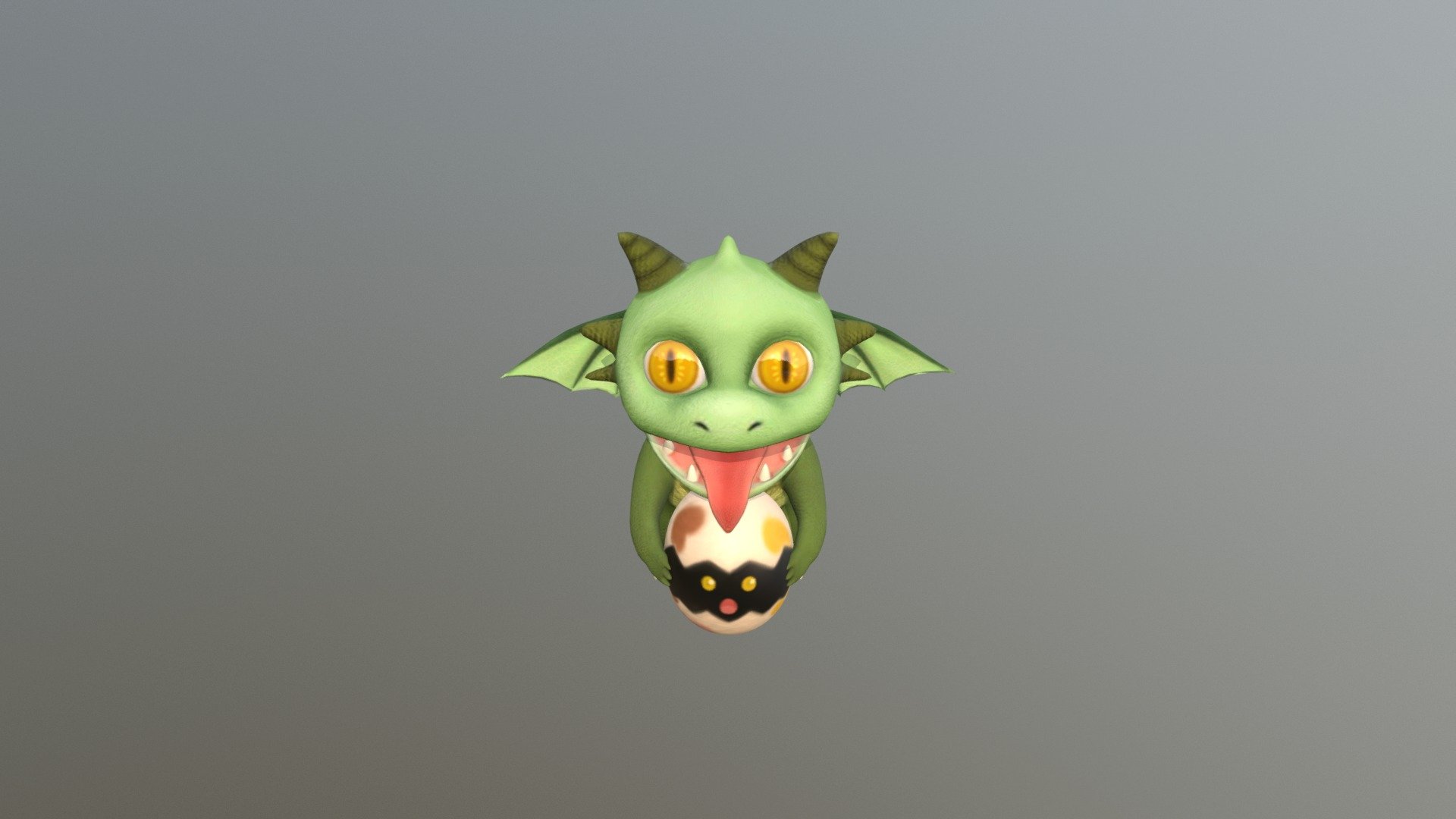 little dragon - 3D model by Jingxuan Wang (@wangjx2419) [dd7c038 ...