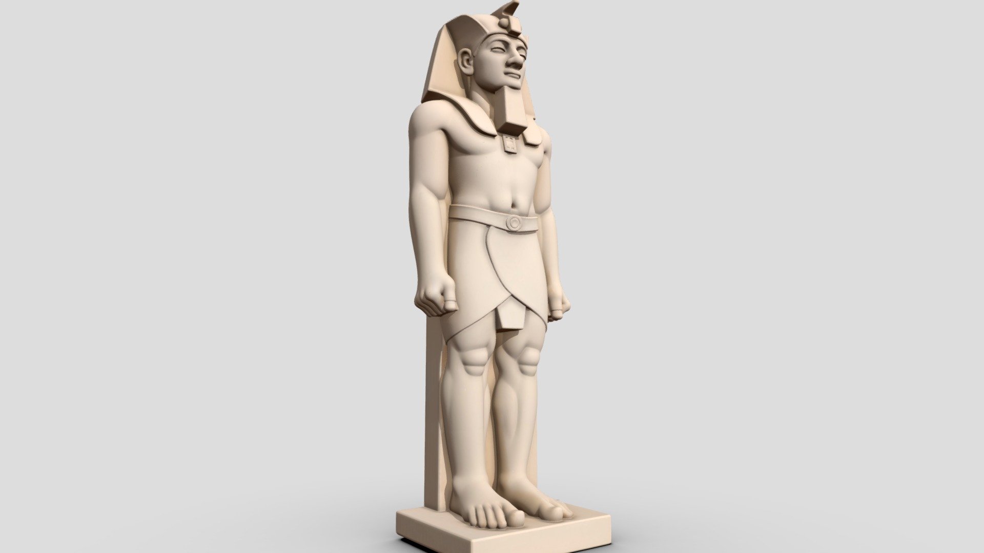 Ancient Egyptian Pharaoh Statue - 3D model by Andrin Sky (@halobungie ...