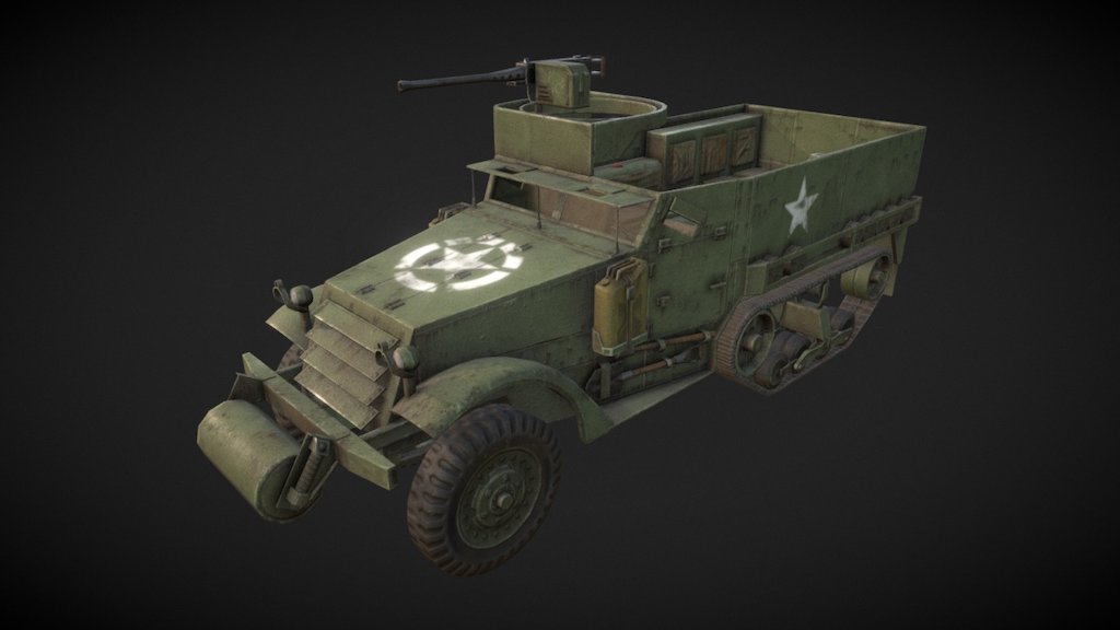 M3A1 HalfTrack for Eugen Systems - 3D model by maleficmax [dd7ddb8 ...