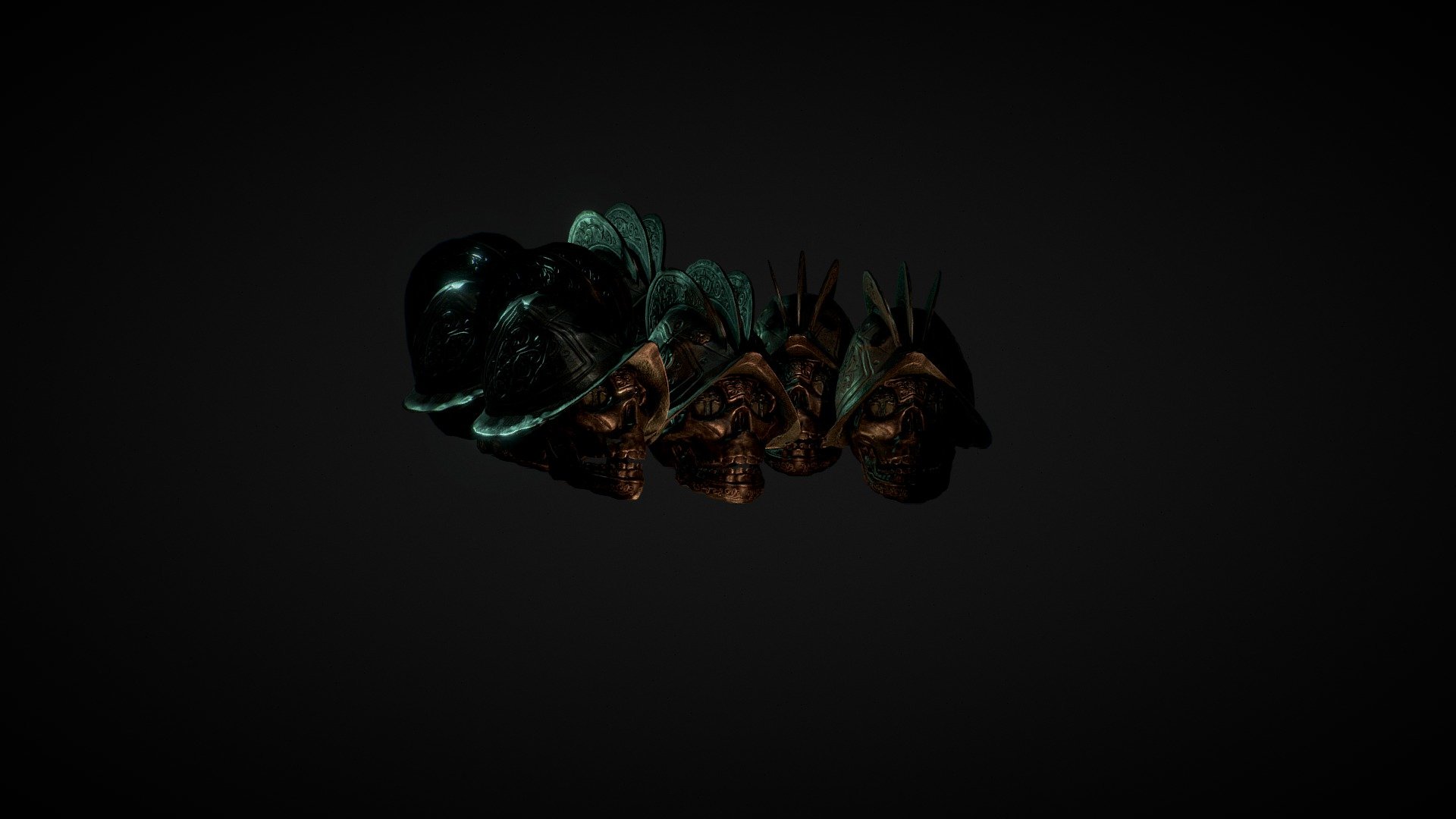 Conquistador Skulls - 3D model by Chlabadaf [dd7f56f] - Sketchfab