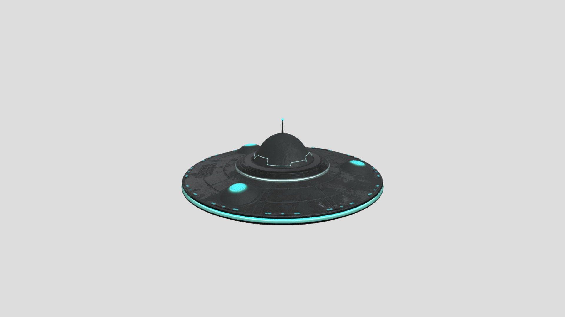 Retro UFO - 3D model by jettmichalak1973 [dd80e2e] - Sketchfab