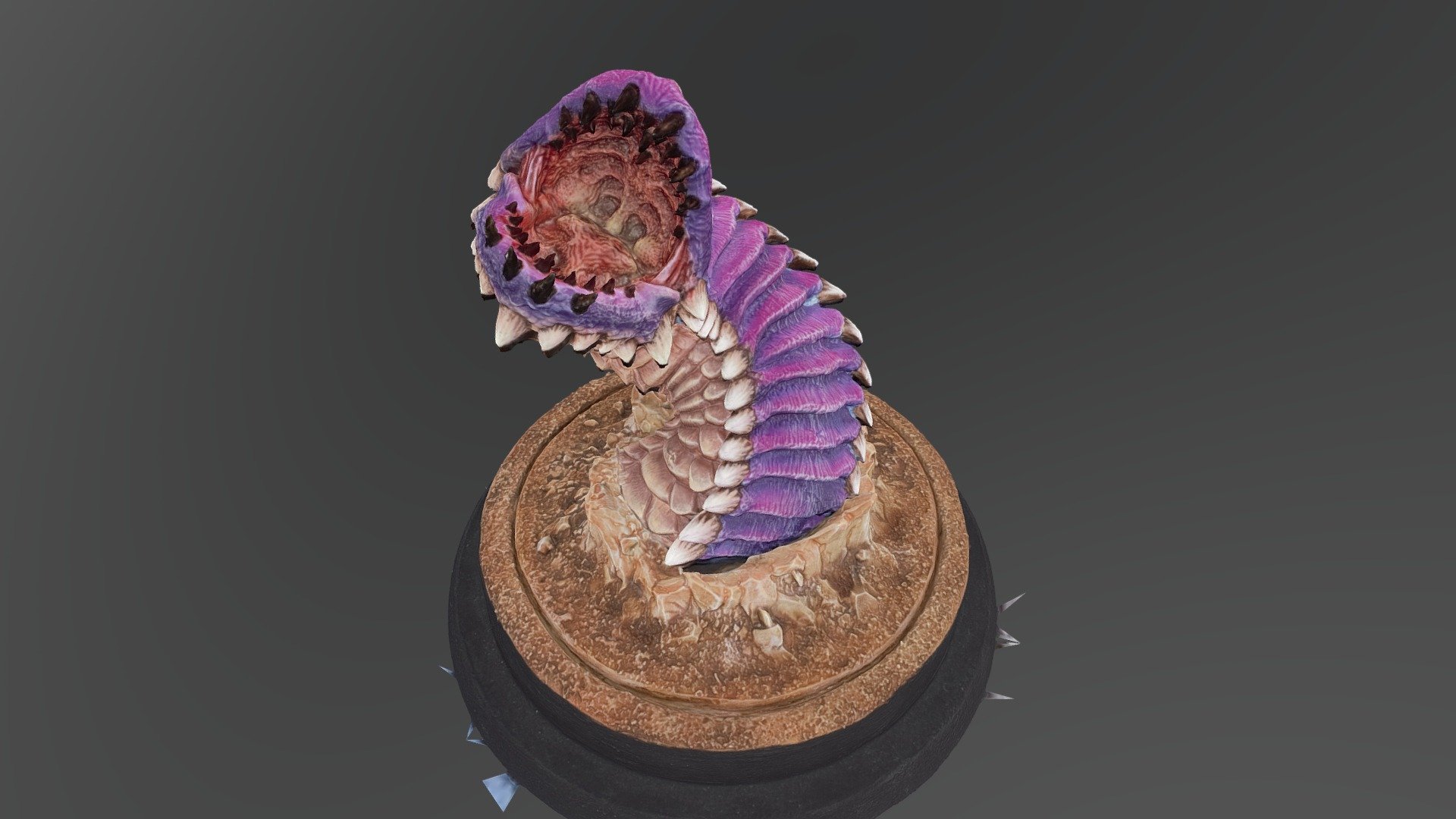 Giant Purple Worm - 3D model by Steep_T [dd82d08] - Sketchfab