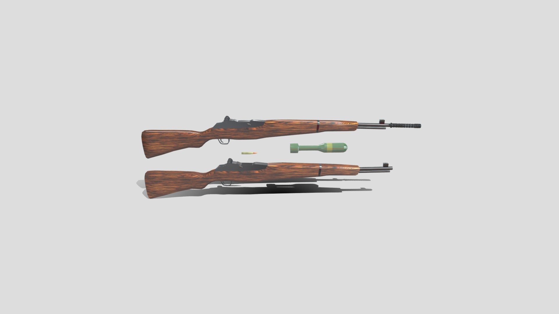 Low poly M1 Garand rifle - Download Free 3D model by jesamabin [dd838da] - Sketchfab