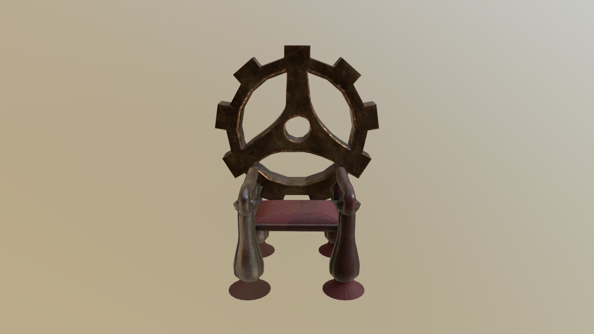 Steampunk Chair - 3D model by Loveta [dd83997] - Sketchfab