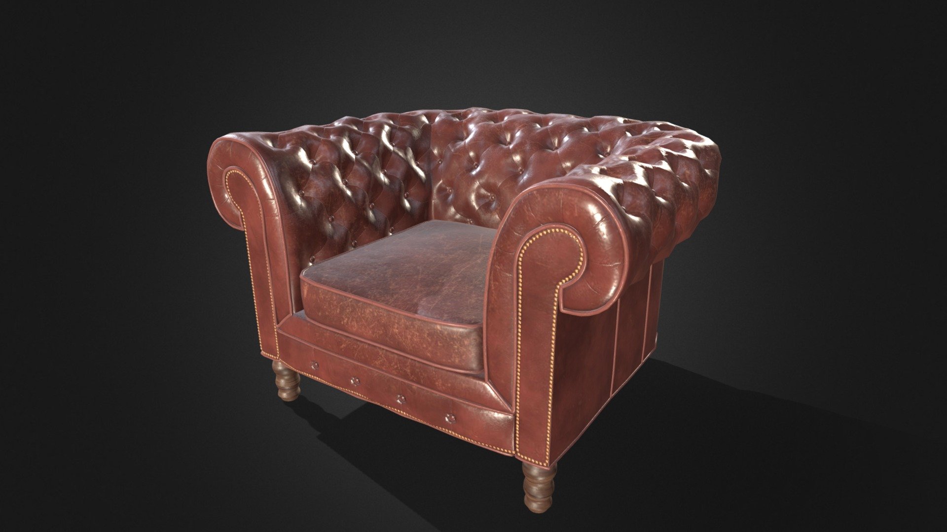 Chair Chesterfield V2 - Download Free 3D model by brian-aa [dd83e12 ...